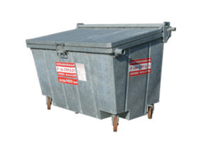 Stalen rolcontainer 2500L Zakelijk – Van Erp Containers